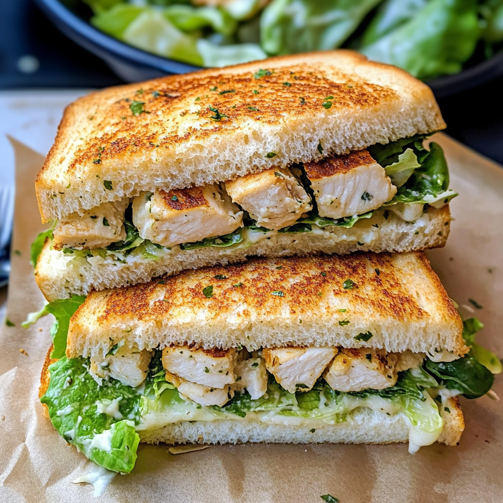 Chicken Caesar Salad Sandwiches – Delight Yummy